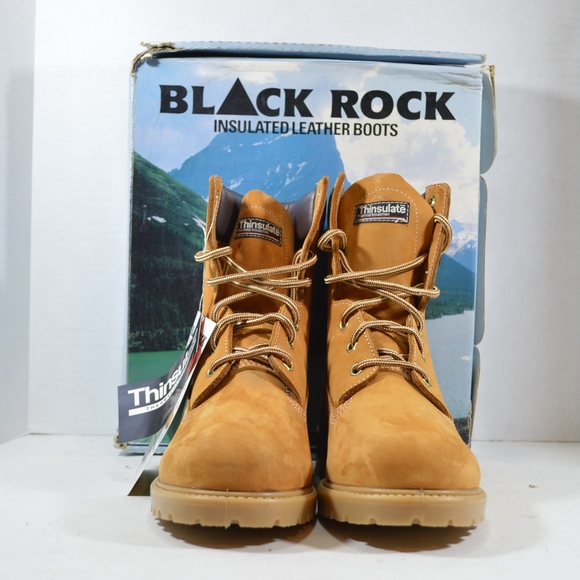 Vintage | Shoes | Vintage New Black Rock Mens 9 Leather Work Boots ...